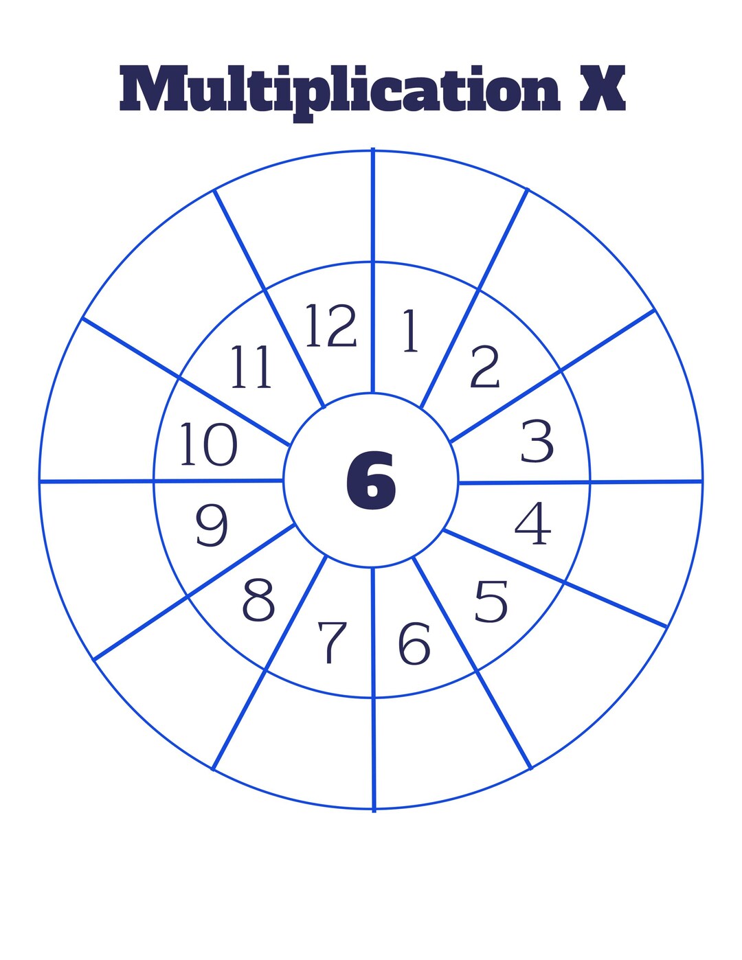 Multiplication Worksheet 6-10 - Etsy