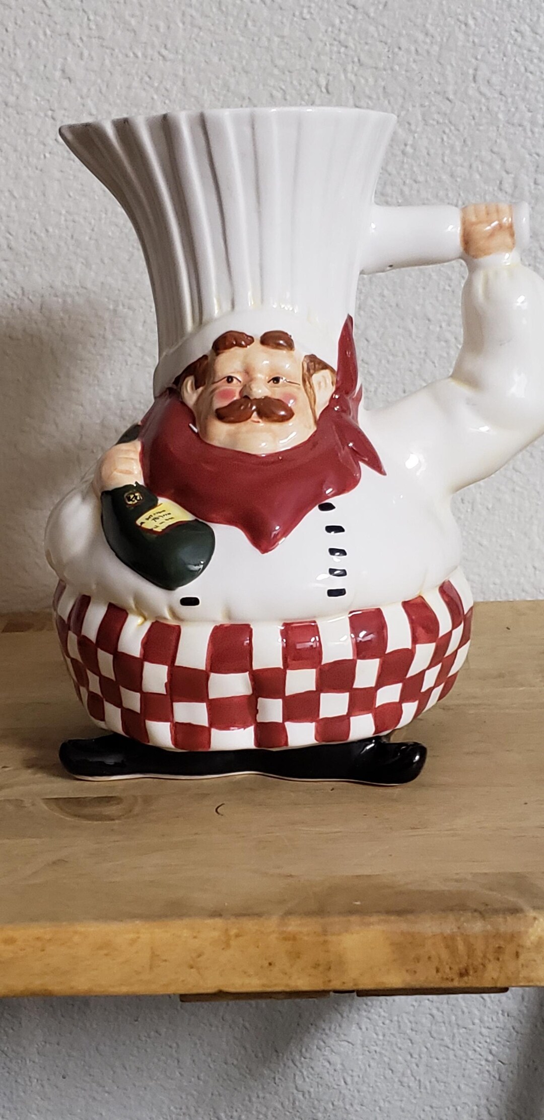 Pepe's Bistro Ceramic Chef Pitcher. New With Box. - Etsy