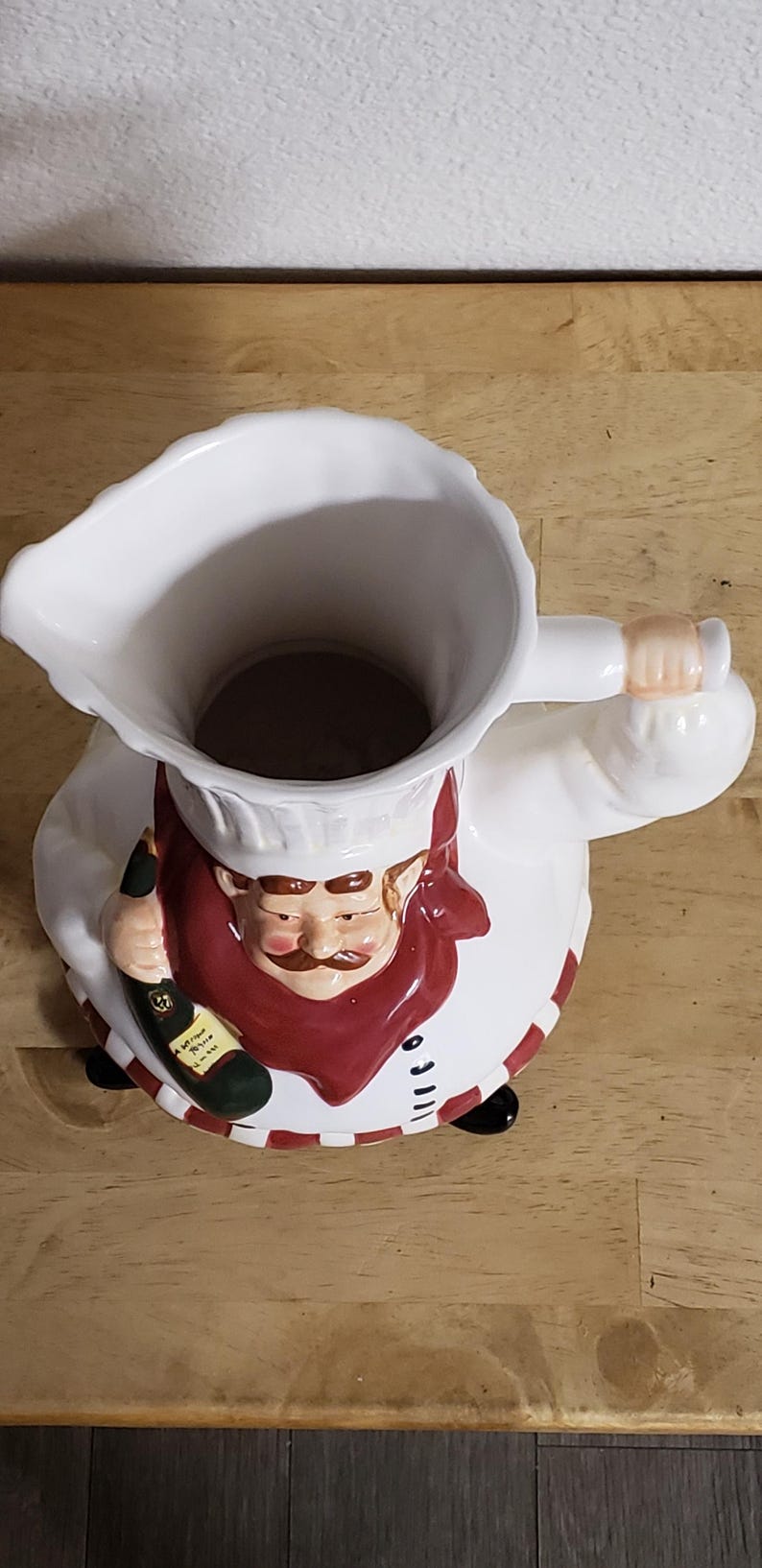 Pepe's Bistro Ceramic Chef Pitcher. New With Box. - Etsy