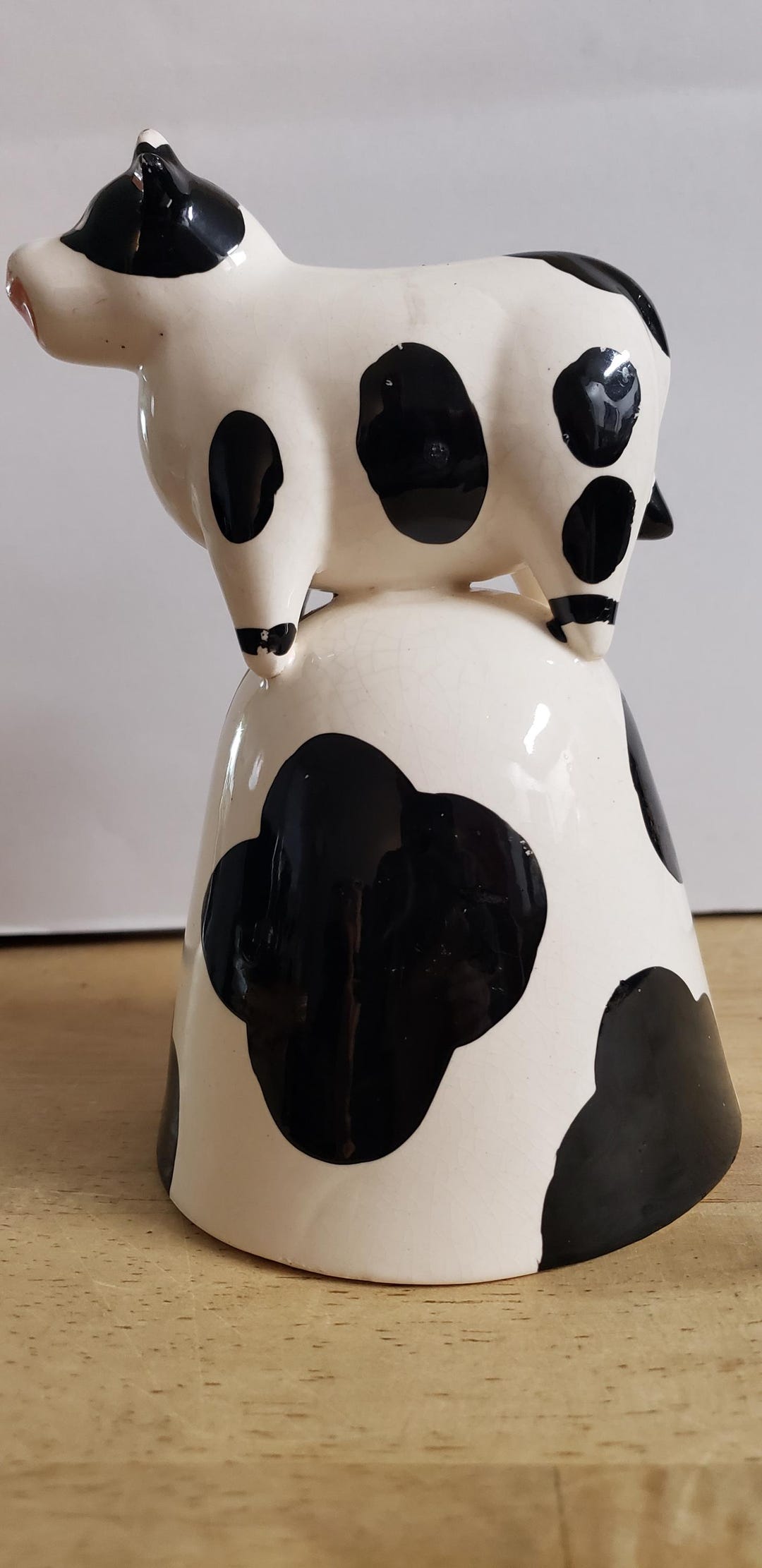 Vintage Cow Shaped Ceramic Bell With Udder Clapper. - Etsy
