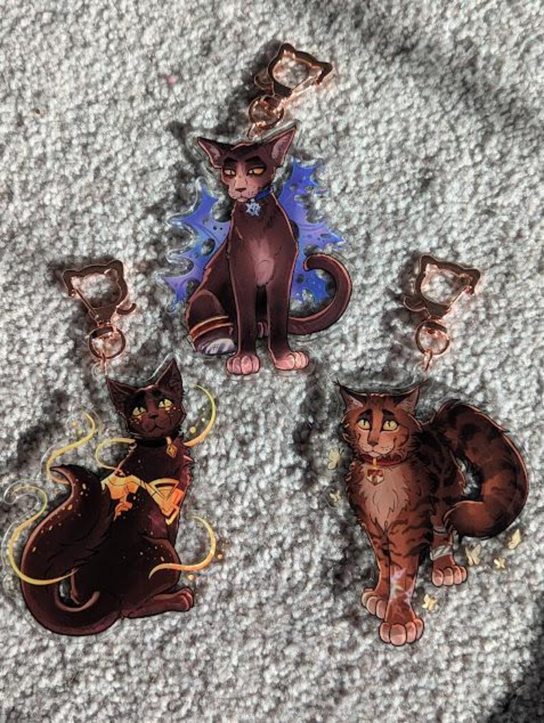 Arcane Cat Acrylic Keychains - Viktor, Mel, Jayce - Etsy