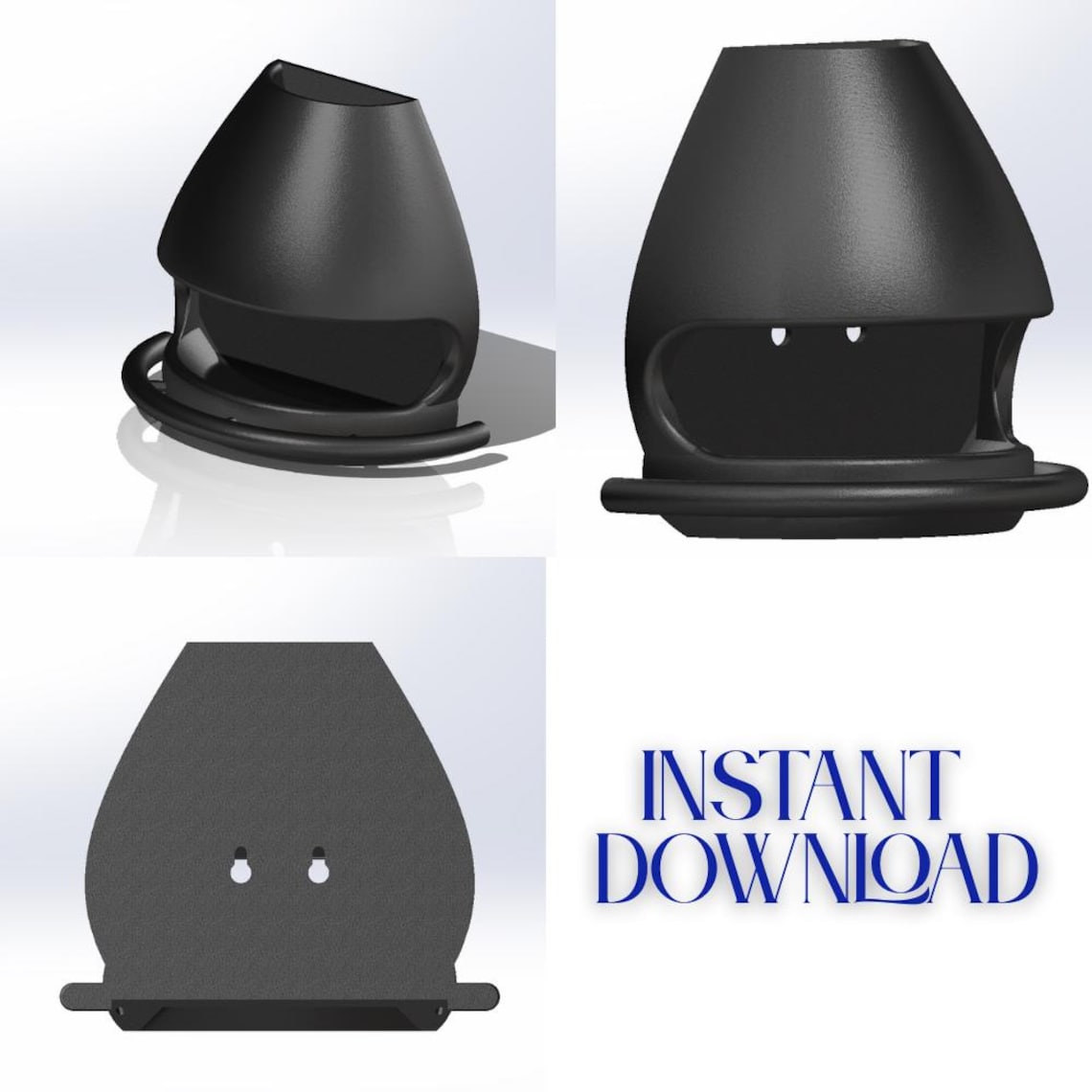 3D Printed Bird Feeder With Planter | 2-in-1 Garden STL File for Garden ...