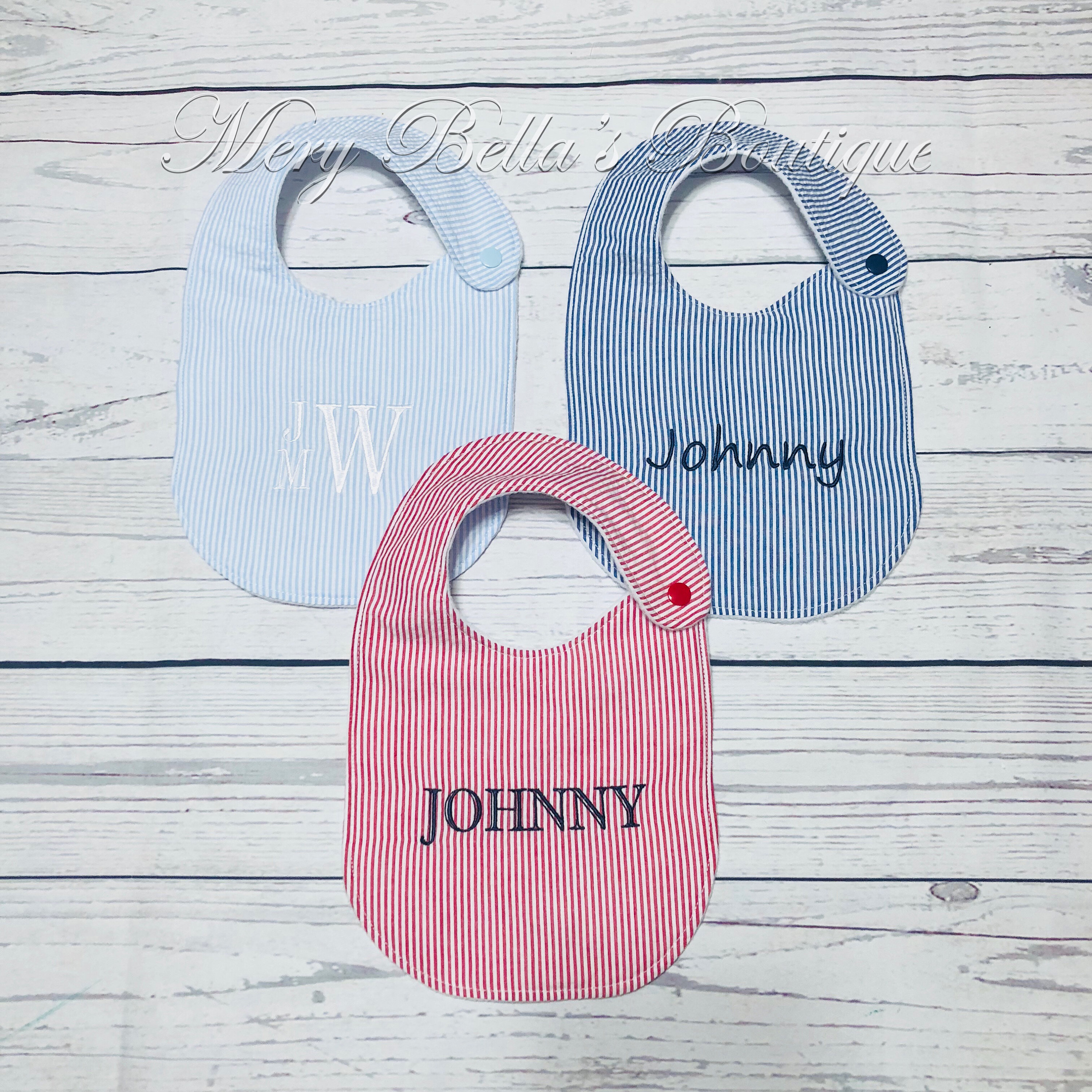 Pick your colors and build your set of personalized bibs burp | Etsy