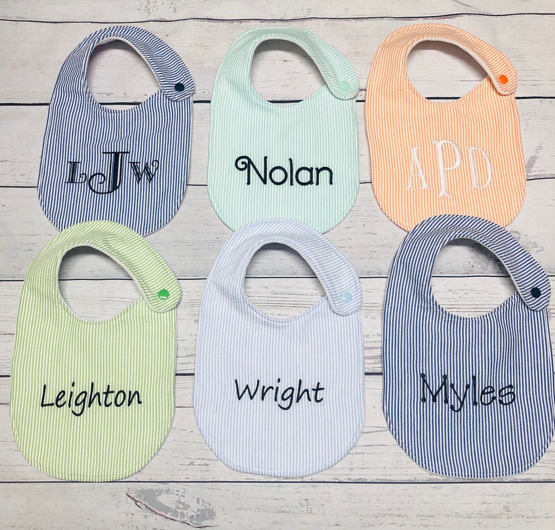 Pick Your Colors and Build Your Set of Personalized Bibs, Burp Cloth ...