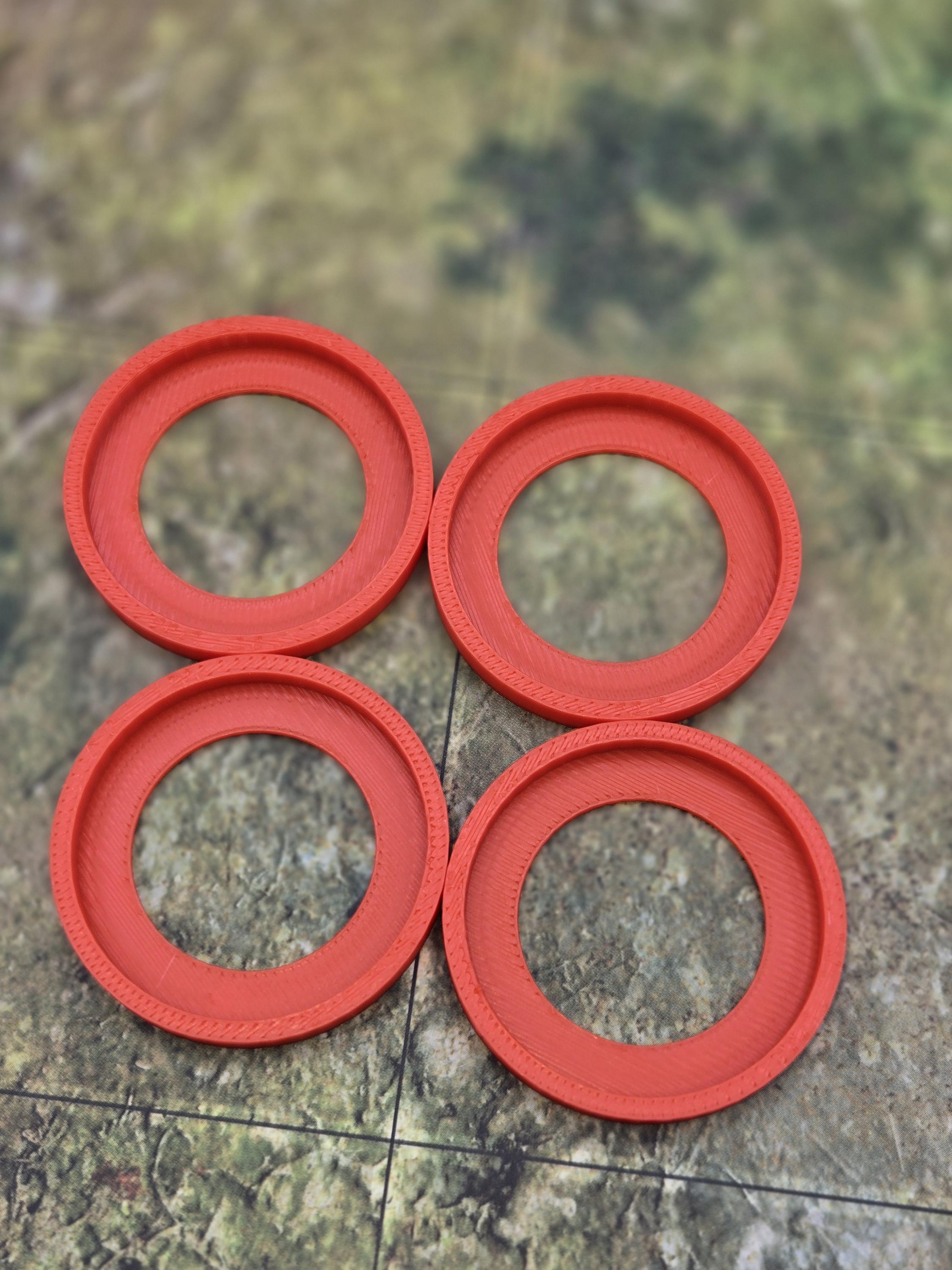 4 Team Base Identifier Marker Color Rings for Halo Flashpoint - Etsy