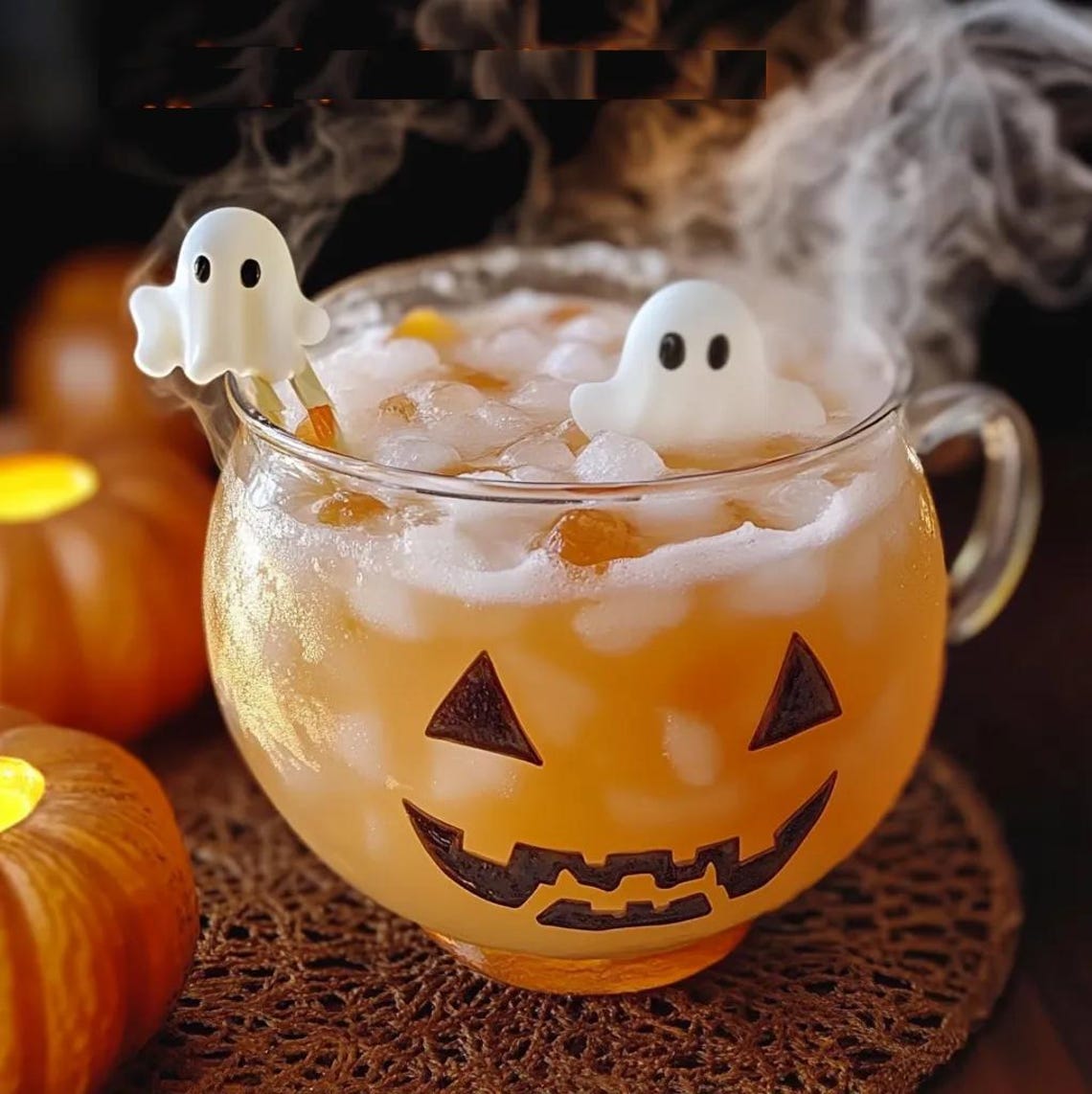 Ghostly Halloween Punch Recipe | Spooky Party Drink | Kid-friendly ...