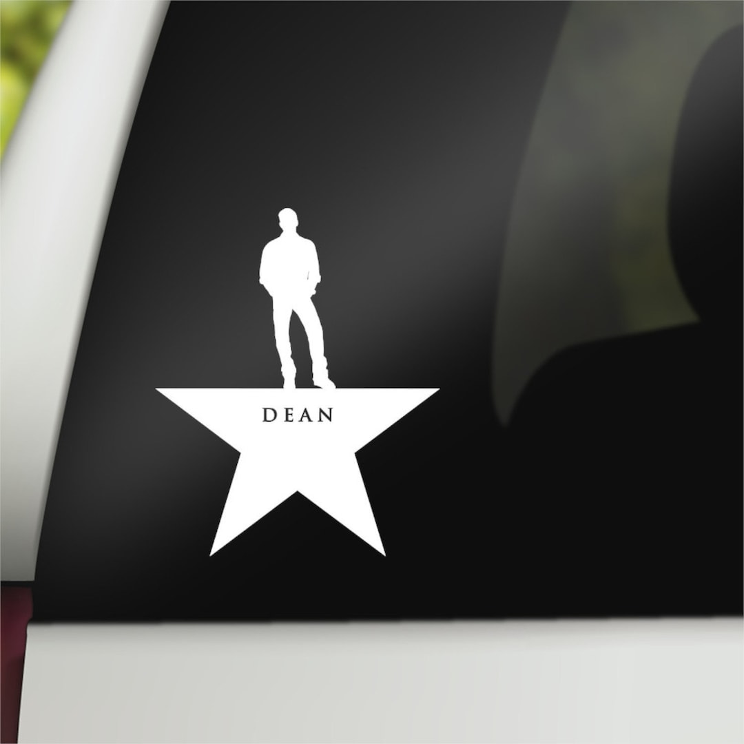 Geek Car Decal Dean Winchester Hamilton Mash-up - Etsy