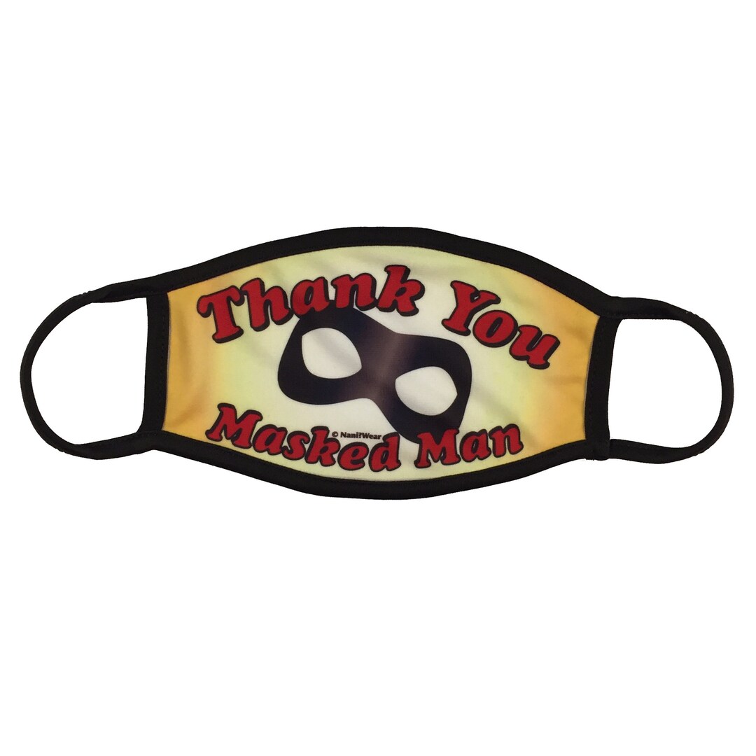 Lenny Bruce Thank You Masked Man Face Mask - Etsy