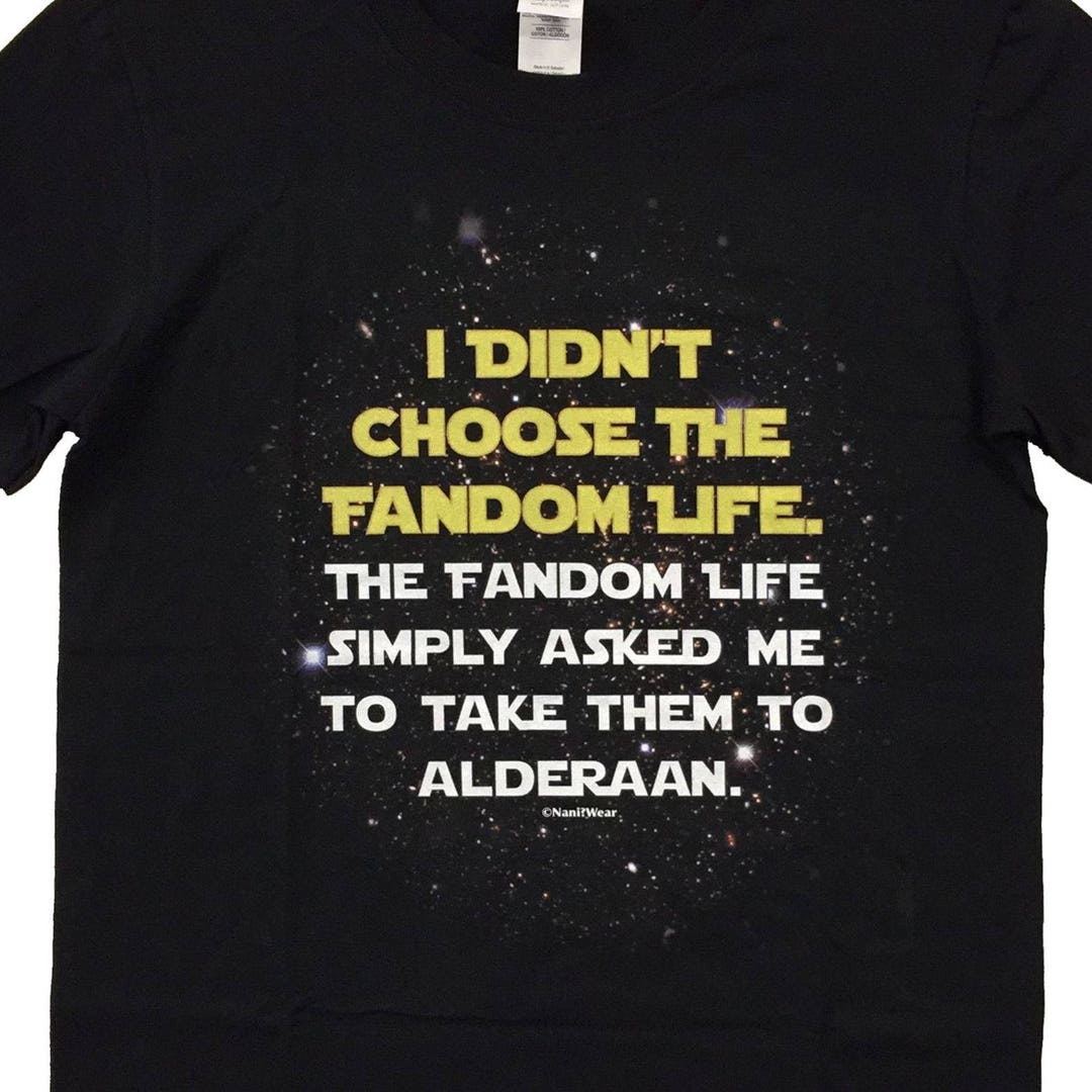 Geek Wars T-shirt Choose Fandom Life FREE SHIPPING - Etsy