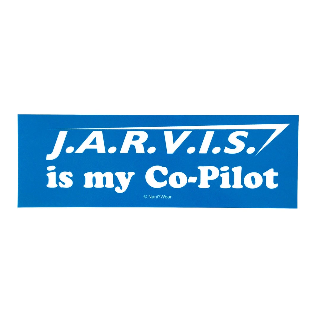 Geek Bumper Sticker Jarvis is My Co-pilot Decal - Etsy