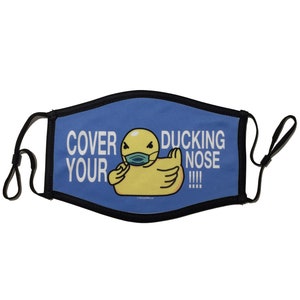 Autocorrect Rubber Ducky Meme Face Mask Cover Your Ducking - Etsy