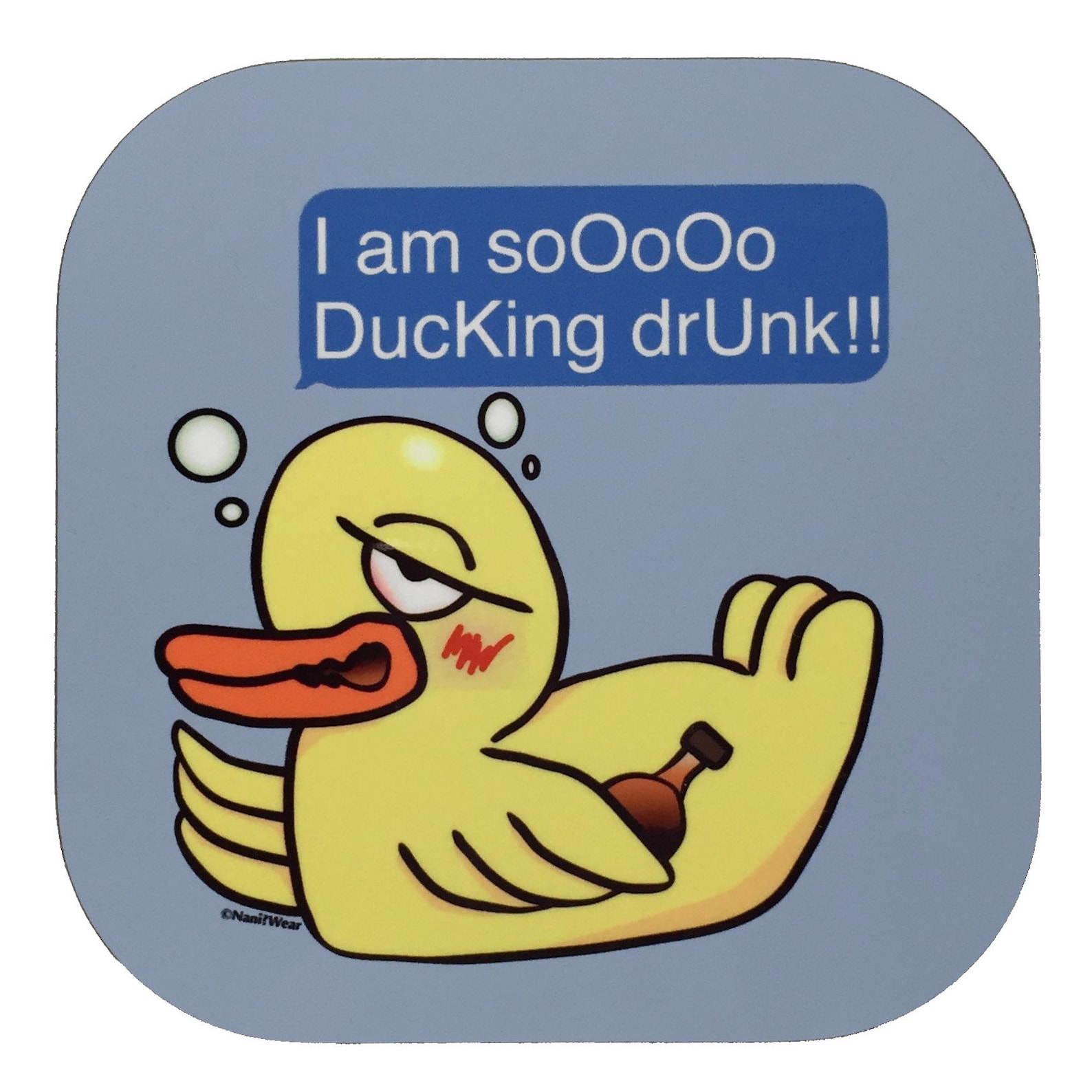 Geek Coaster Autocorrect Rubber Ducky Meme I Am so Ducking - Etsy