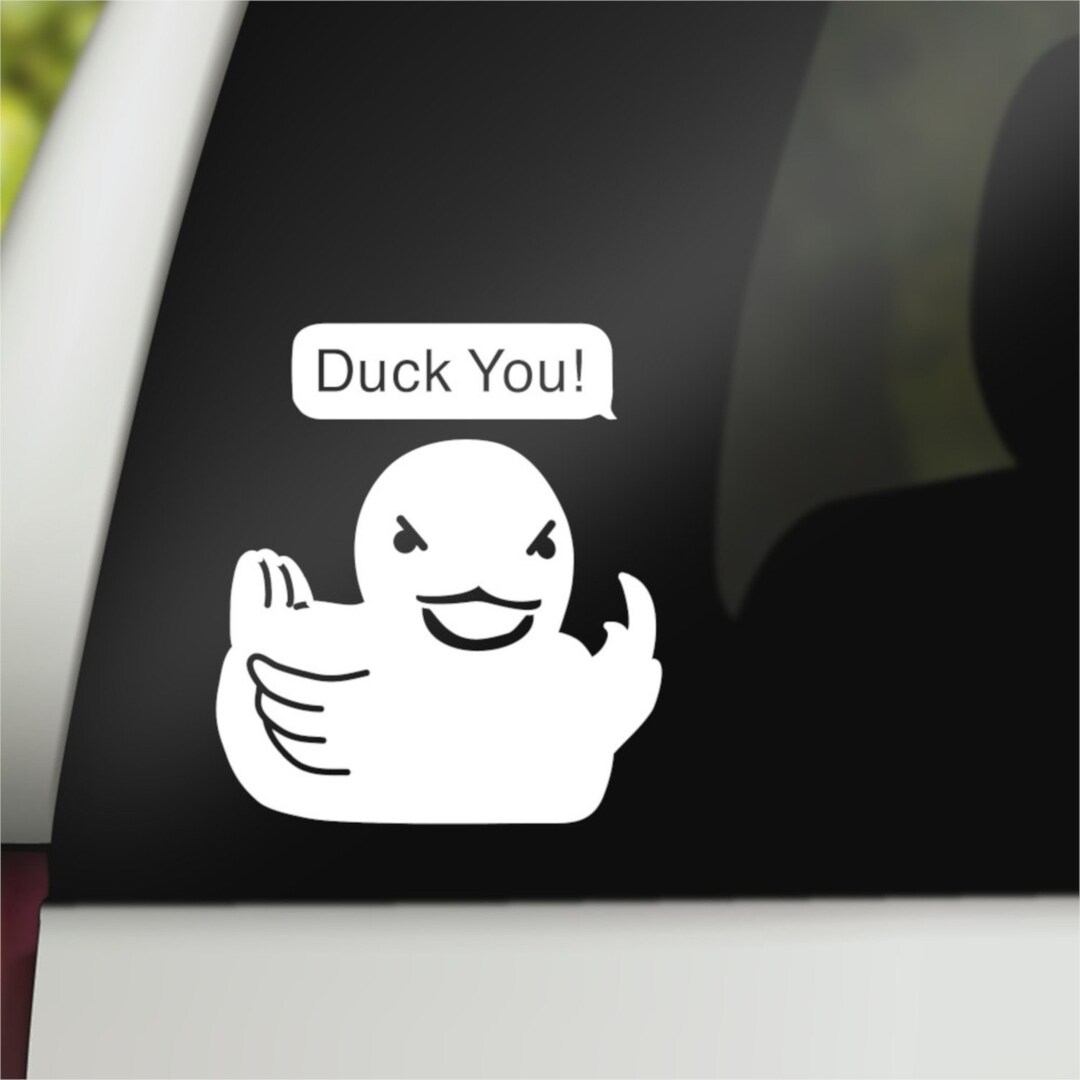 Autocorrect Rubber Ducky Meme Geek Car Decal Duck You - Etsy