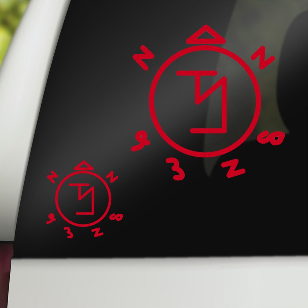 Angel Banishing Symbol Geek Car Decal in Red or White - Etsy