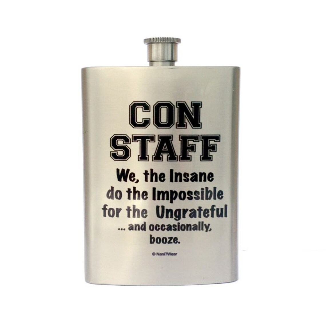 Anime Flask 8oz: Con Staff We the Insane FREE SHIPPING | Etsy