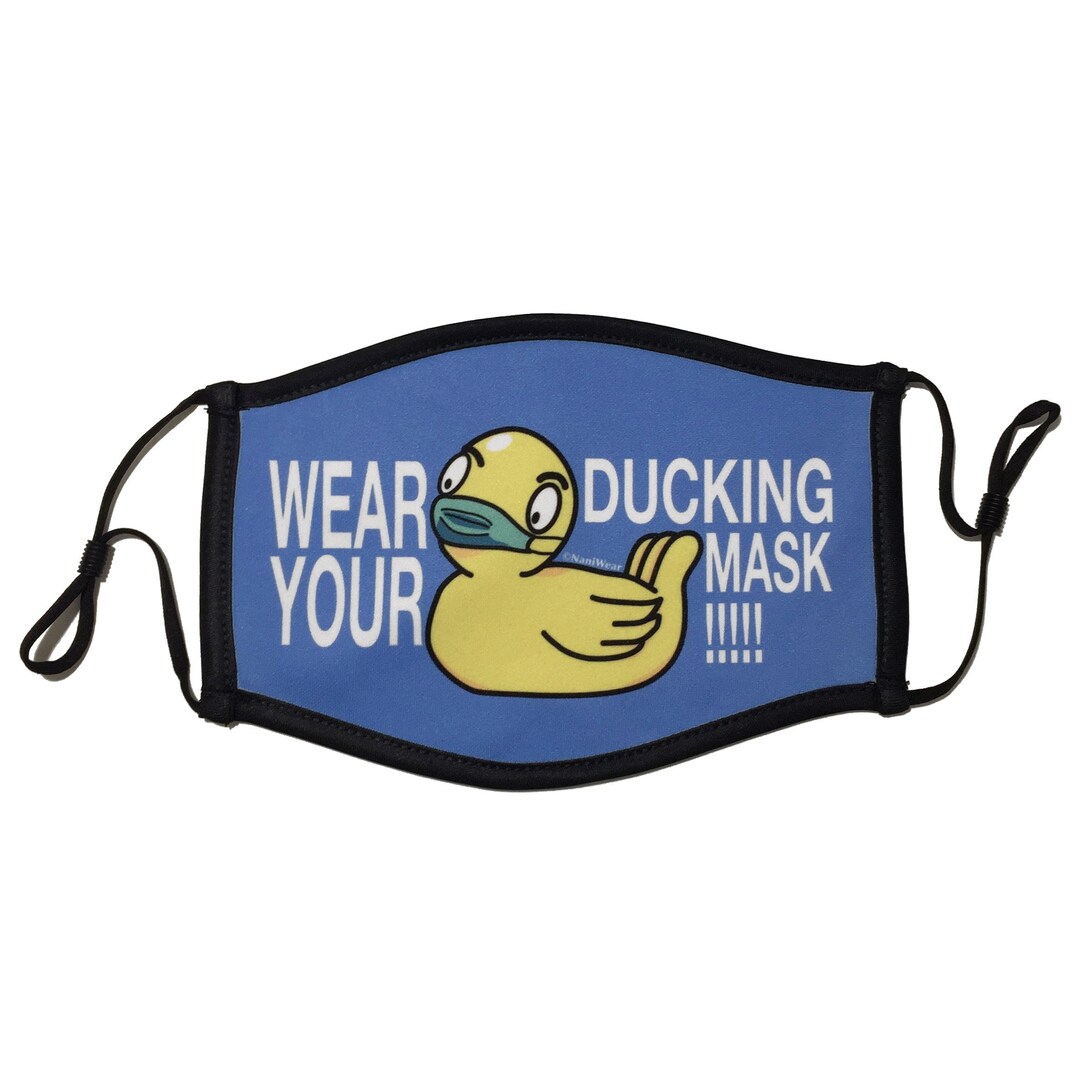 Autocorrect Rubber Ducky Meme Face Mask Wear Your Ducking Mask - Etsy