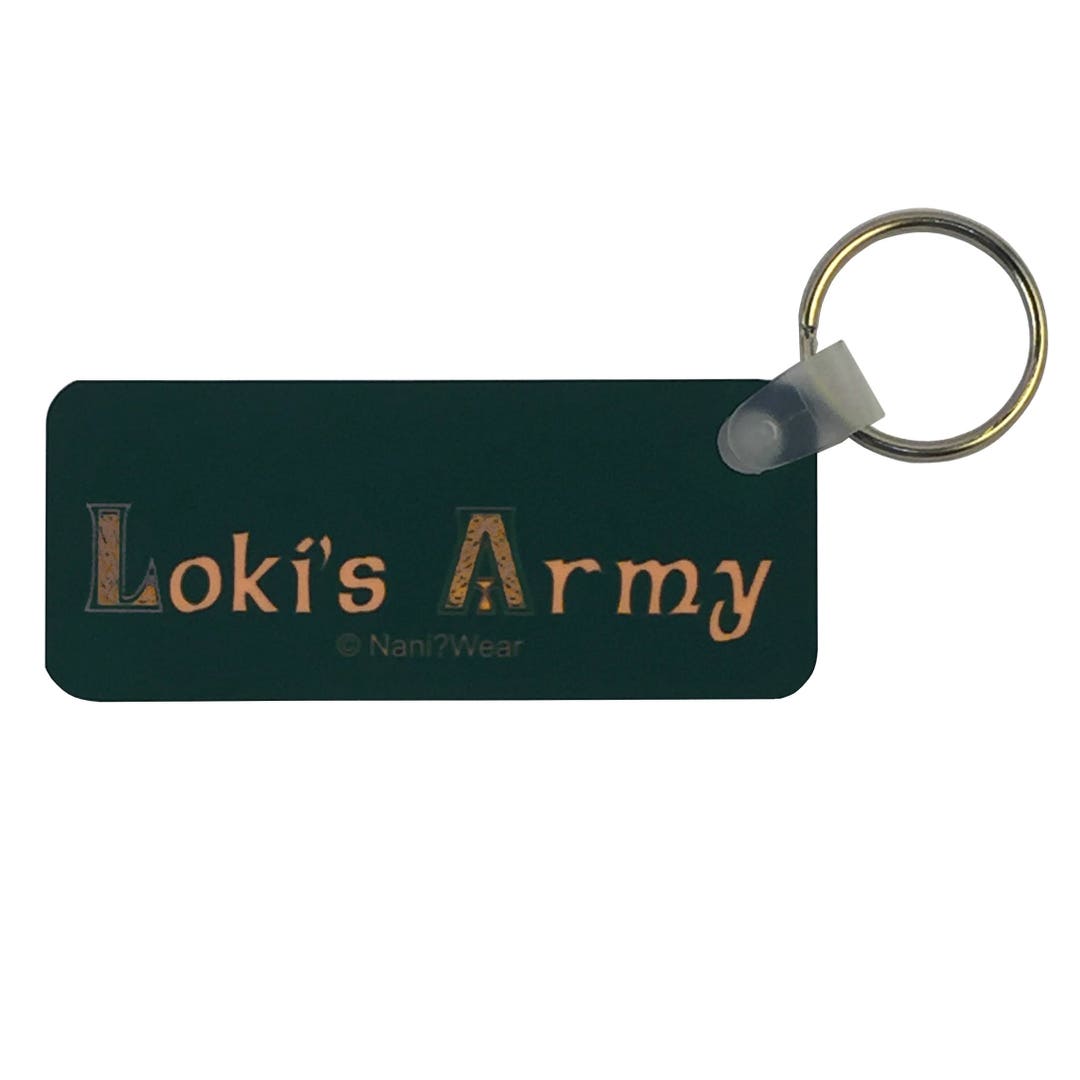 Loki's Army Geek Keychain - Etsy