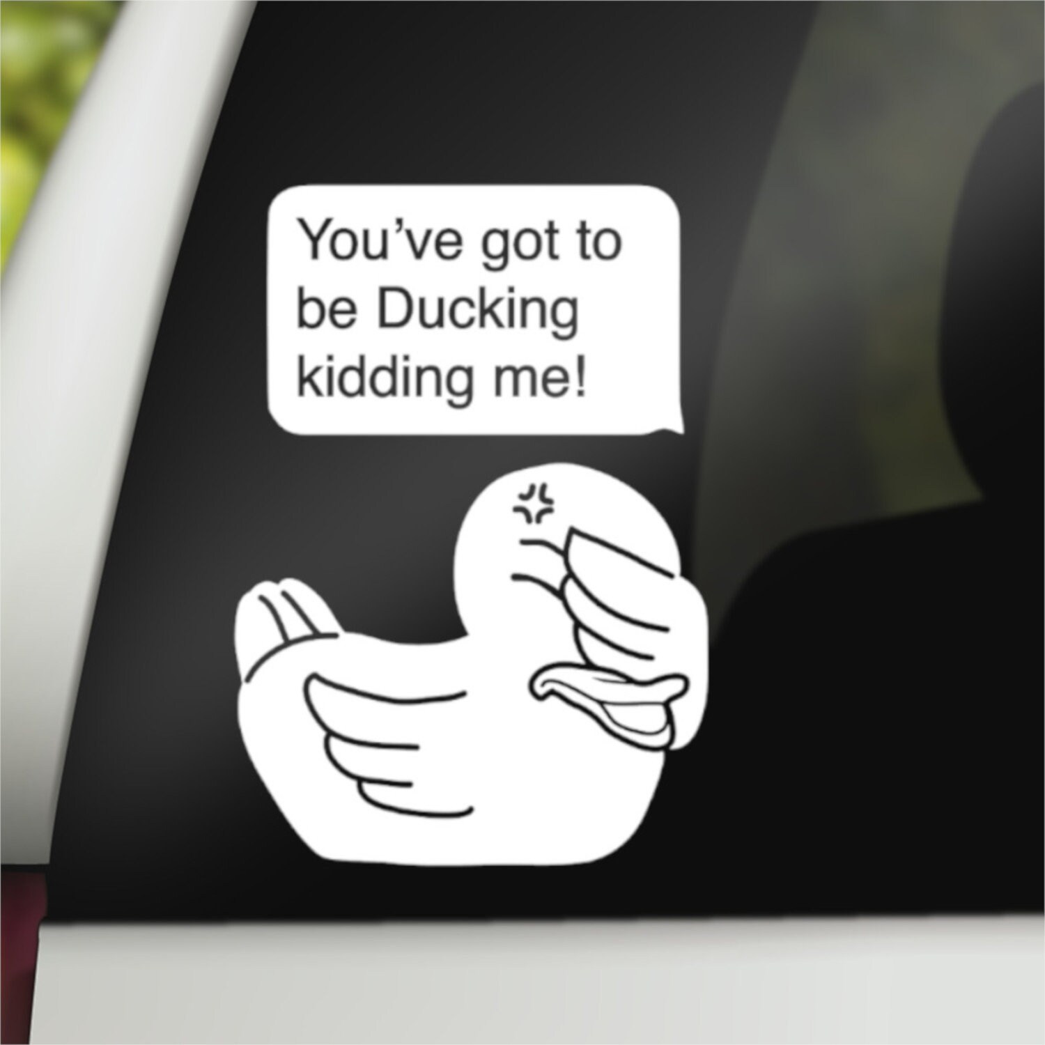 Autocorrect Rubber Ducky Meme Geek Car Decal Ducking Kidding | Etsy