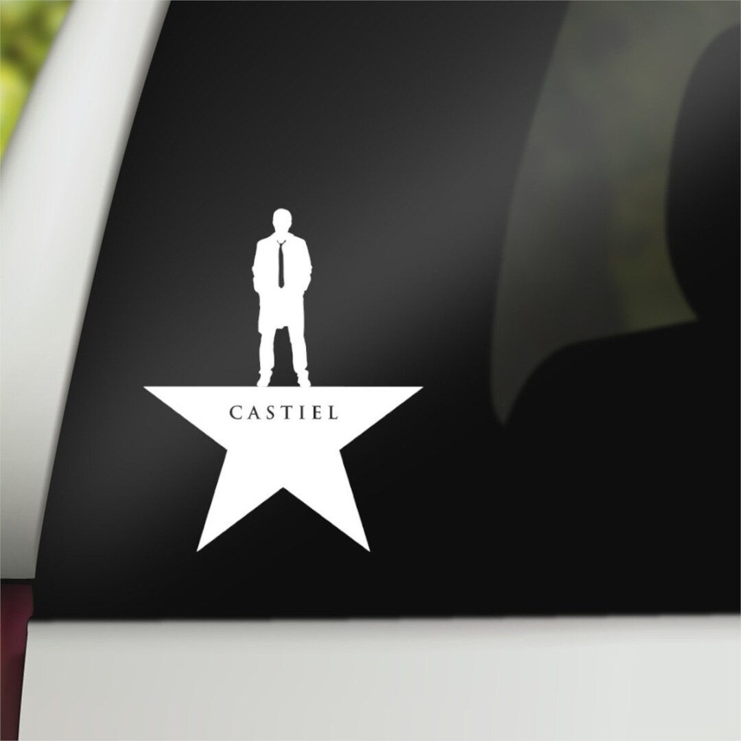 Geek Car Decal Castiel Hamilton Mash-up - Etsy