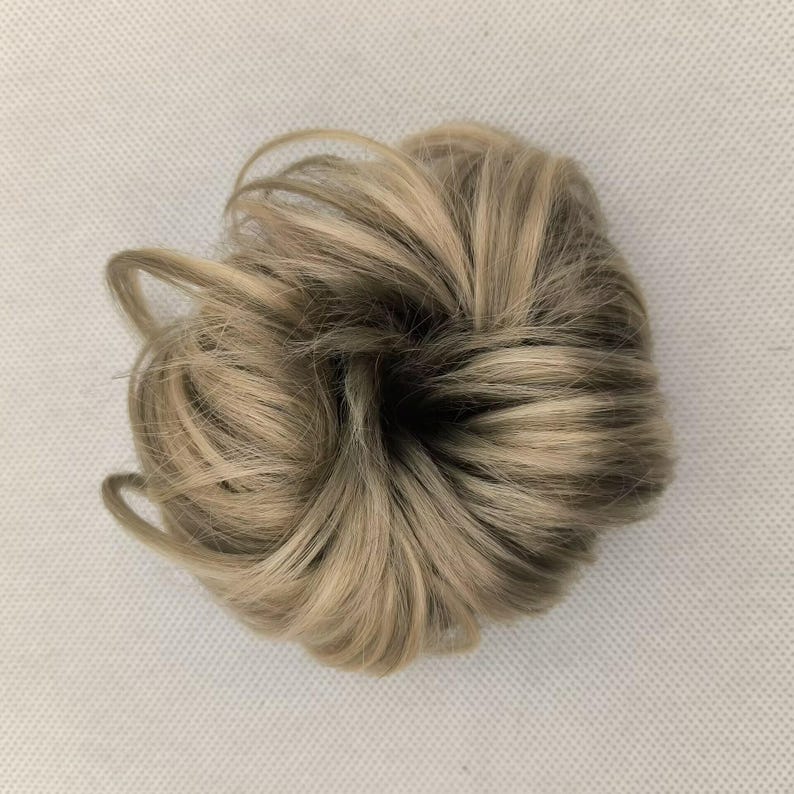 Real Human Hair Bun Extension: 6" Length, 30g, 15 Colors Available ...
