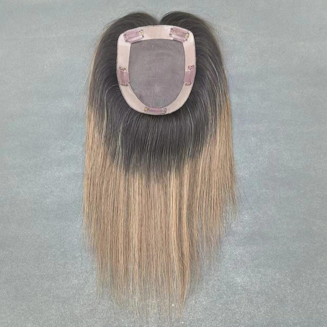 5.25x6.25" Fishnet Mono Base Human Hair Topper, B8# 10" Virgin Hair - Etsy