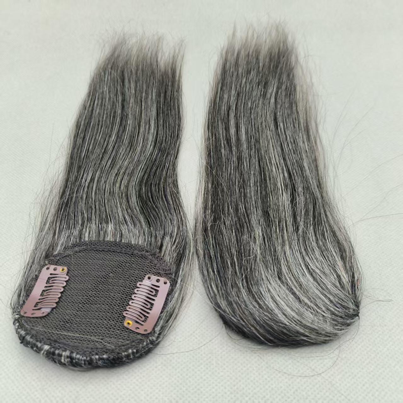 Human Hair Extension Fringe Bangs With Clips, Dimension Brown, 12 Inch ...