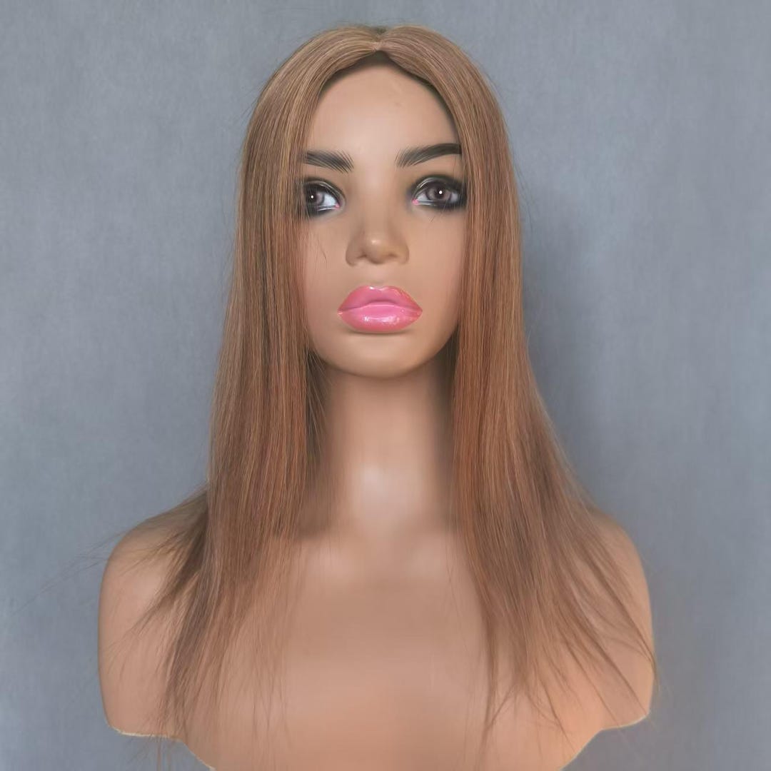 16" Human Hair Topper, Fine Mono Fishnet Base, Virgin Hair - Etsy
