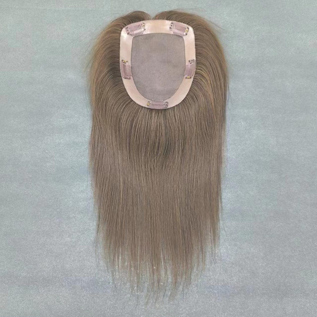 10" Human Hair Topper, Fine Mono Fishnet, Color 4# - Etsy