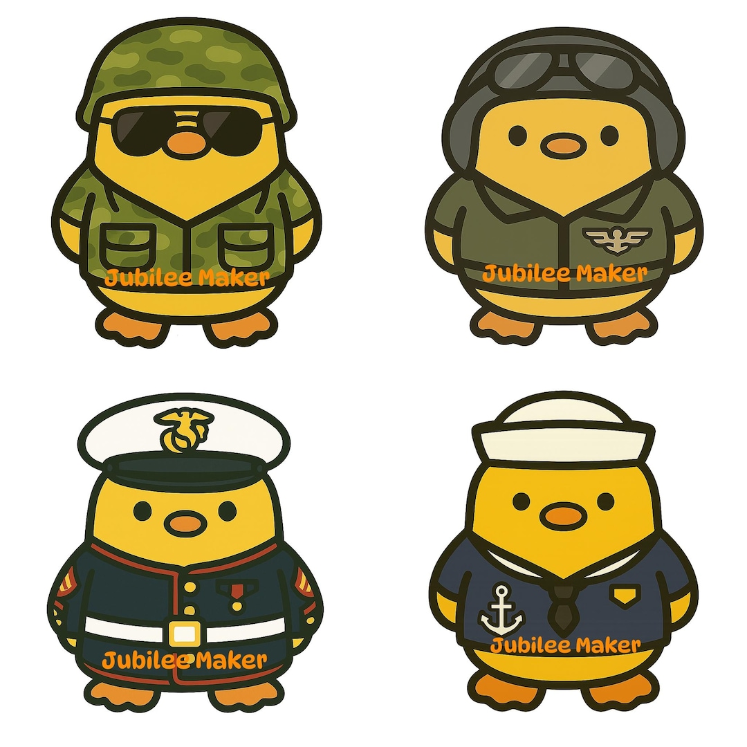 Military Veteran Chick Sticker: Army, Marine Corps, Navy, Air Force - Etsy