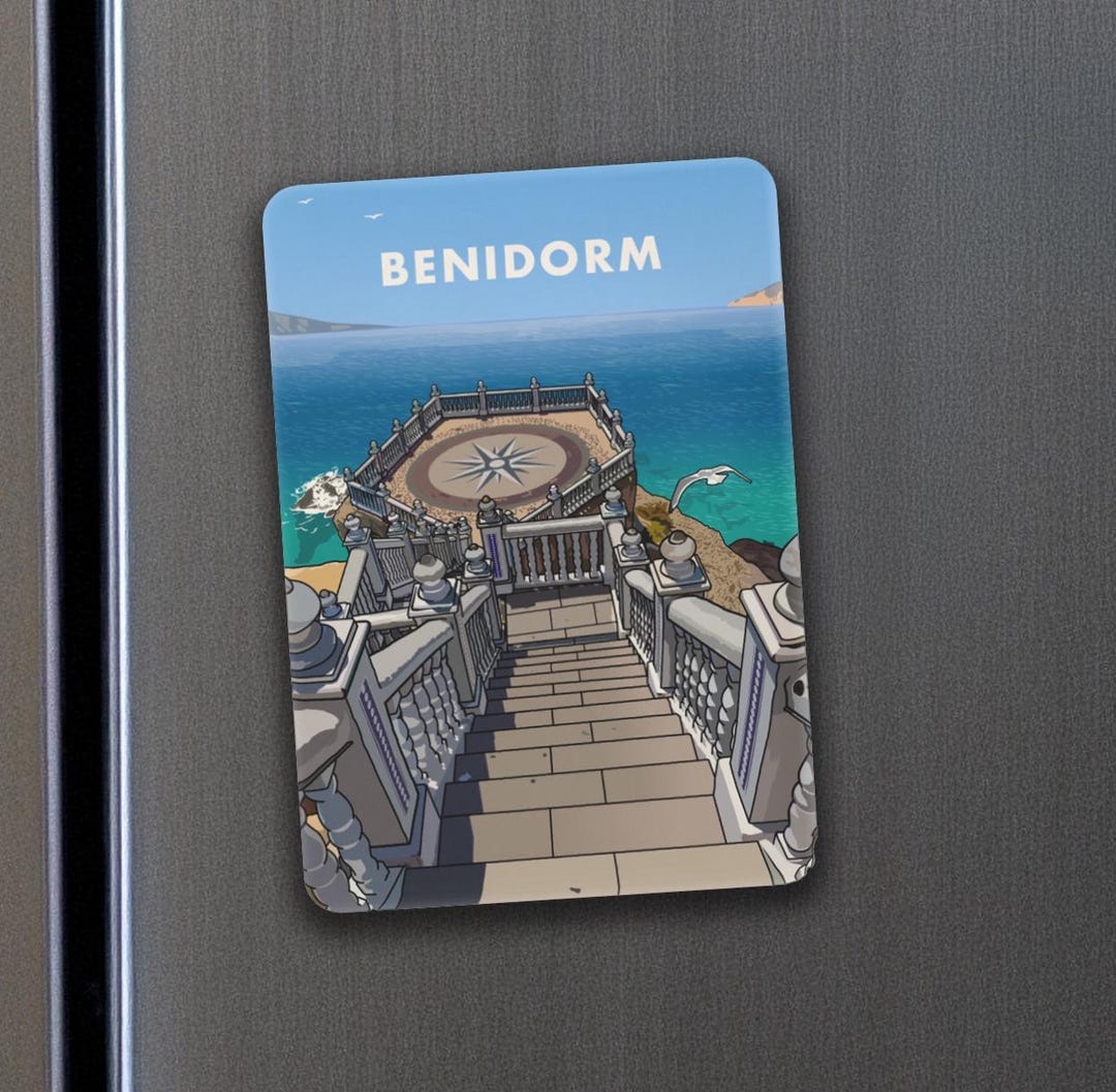 Benidorm Balcón De Europa Ceramic Fridge Magnet – Spanish Souvenir - Etsy
