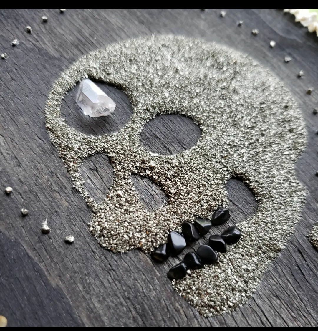 Original Pyrite Skull Art - Etsy