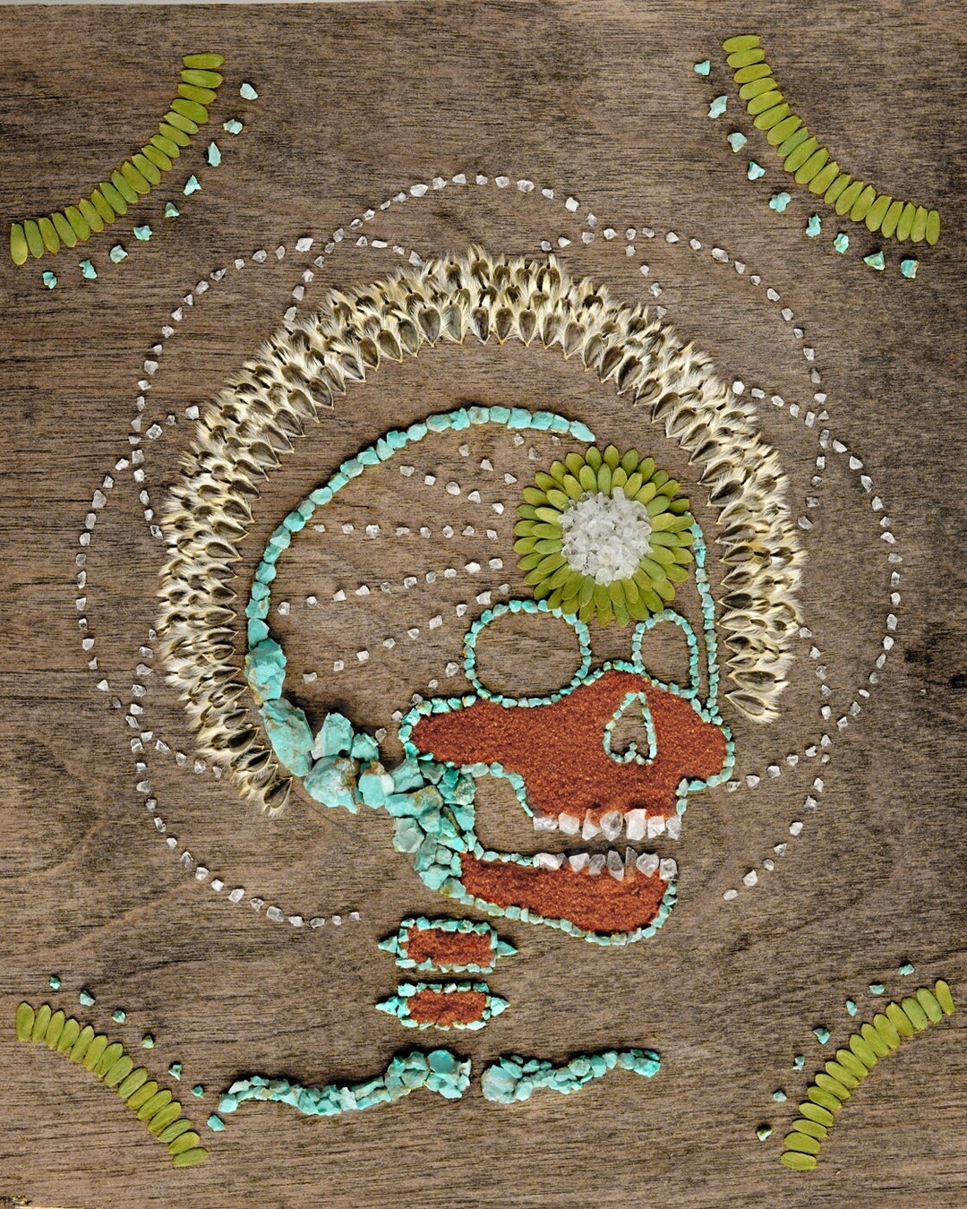 Turquoise Arizona Skull Print - Etsy