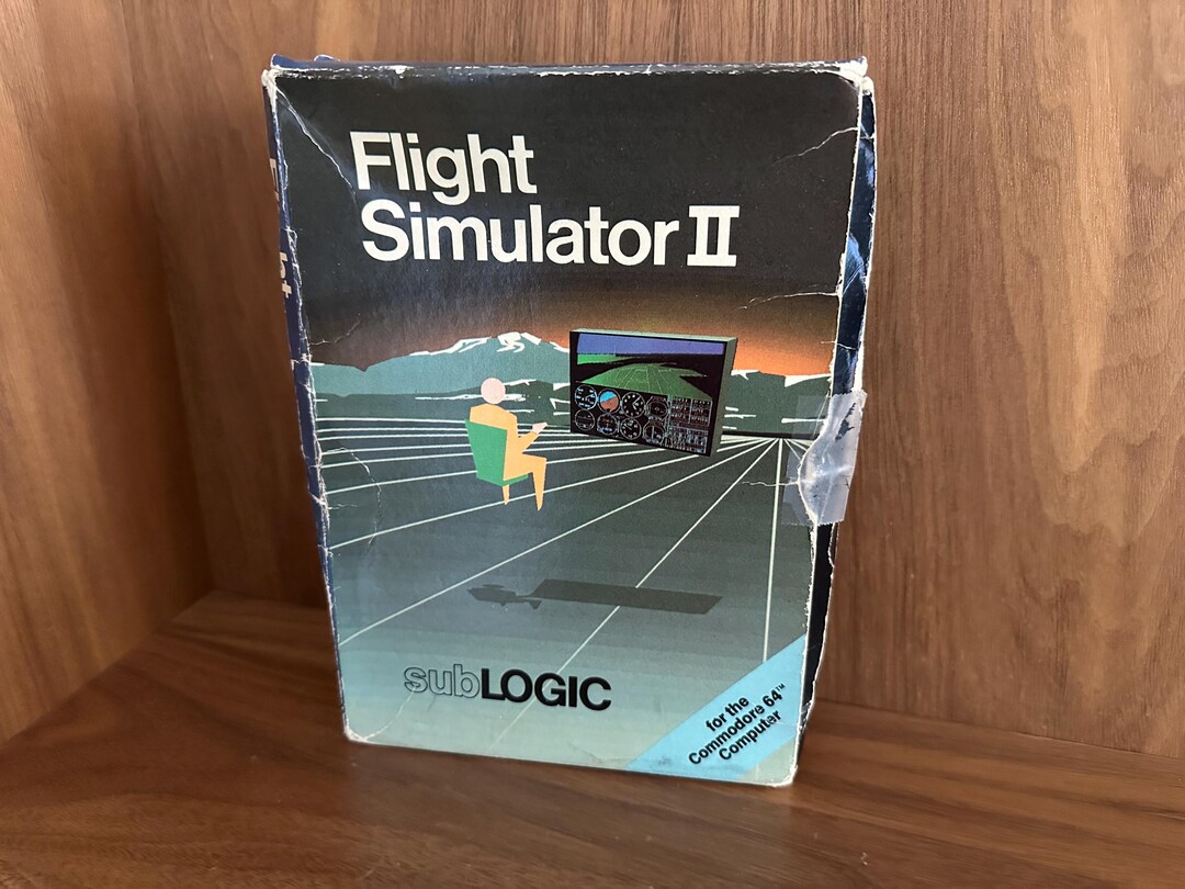 Flight Simulator II for the Commodore 64 in Original Box With Manuals ...
