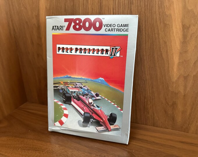Vintage Pole Position II Video Game Cartridge for the Atari 7800 ...