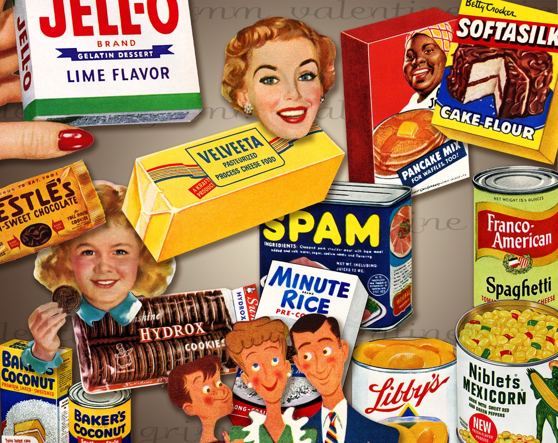 1950s FOODS Pngs…hi-quality, Ready to Print - Etsy Canada