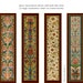 MEDIEVAL BOOK MARKS Set of 4 Digital Printable Book Markers...medieval ...