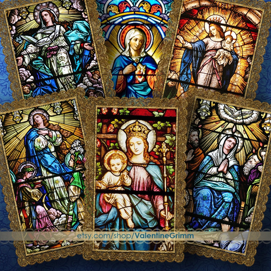 QUEEN of HEAVEN 2.5x4" Holy Cards…hi-quality, Ready to Print - Etsy