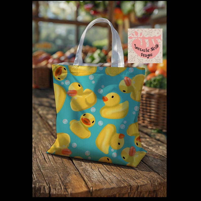 Rubber Ducks Digital Paper With Commercial License, Duckies Bathtime ...