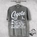 Retro Coyote T-shirt, Vintage Desert Wildlife Graphic Tee, Retro ...