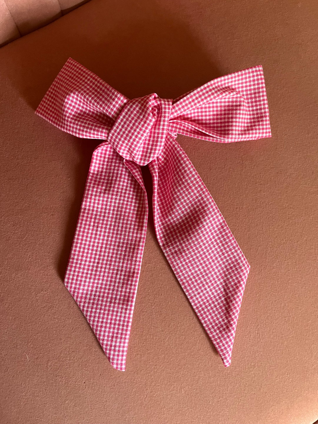 The Gingham Bow|| Cottagecore Western Vintage Inspired Hair Bow || - Etsy
