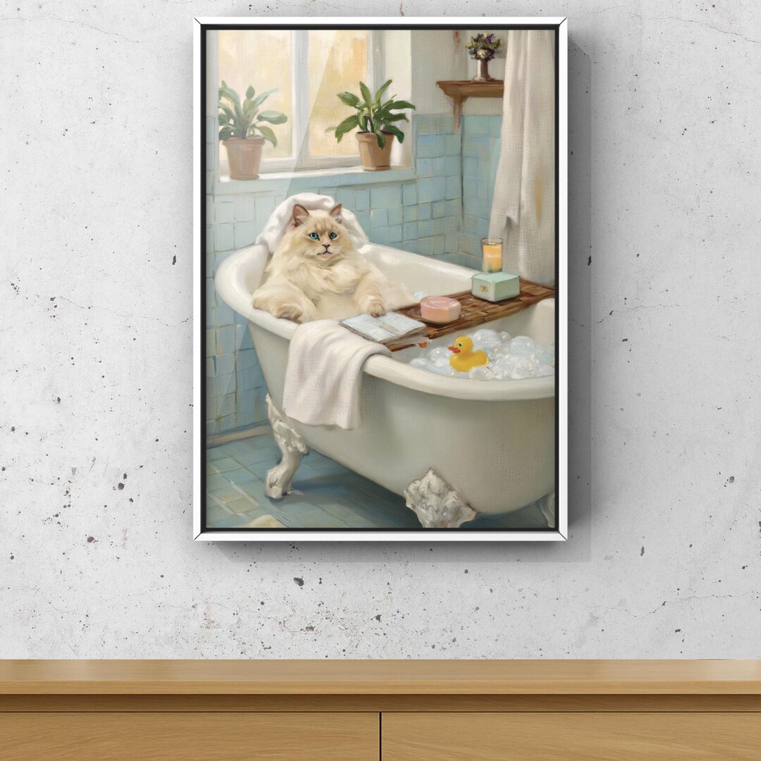 Ragdoll Cat Bath Time Puzzle – Relaxing Cat Puzzle, 110-1014 Pieces ...