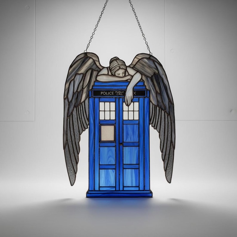 Doctor Who Weeping Angel Resin Suncatcher, TARDIS Window Hanging, Sci ...