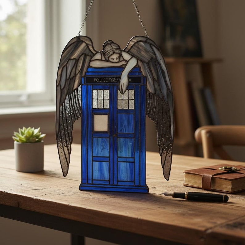 Doctor Who Weeping Angel Resin Suncatcher, TARDIS Window Hanging, Sci ...