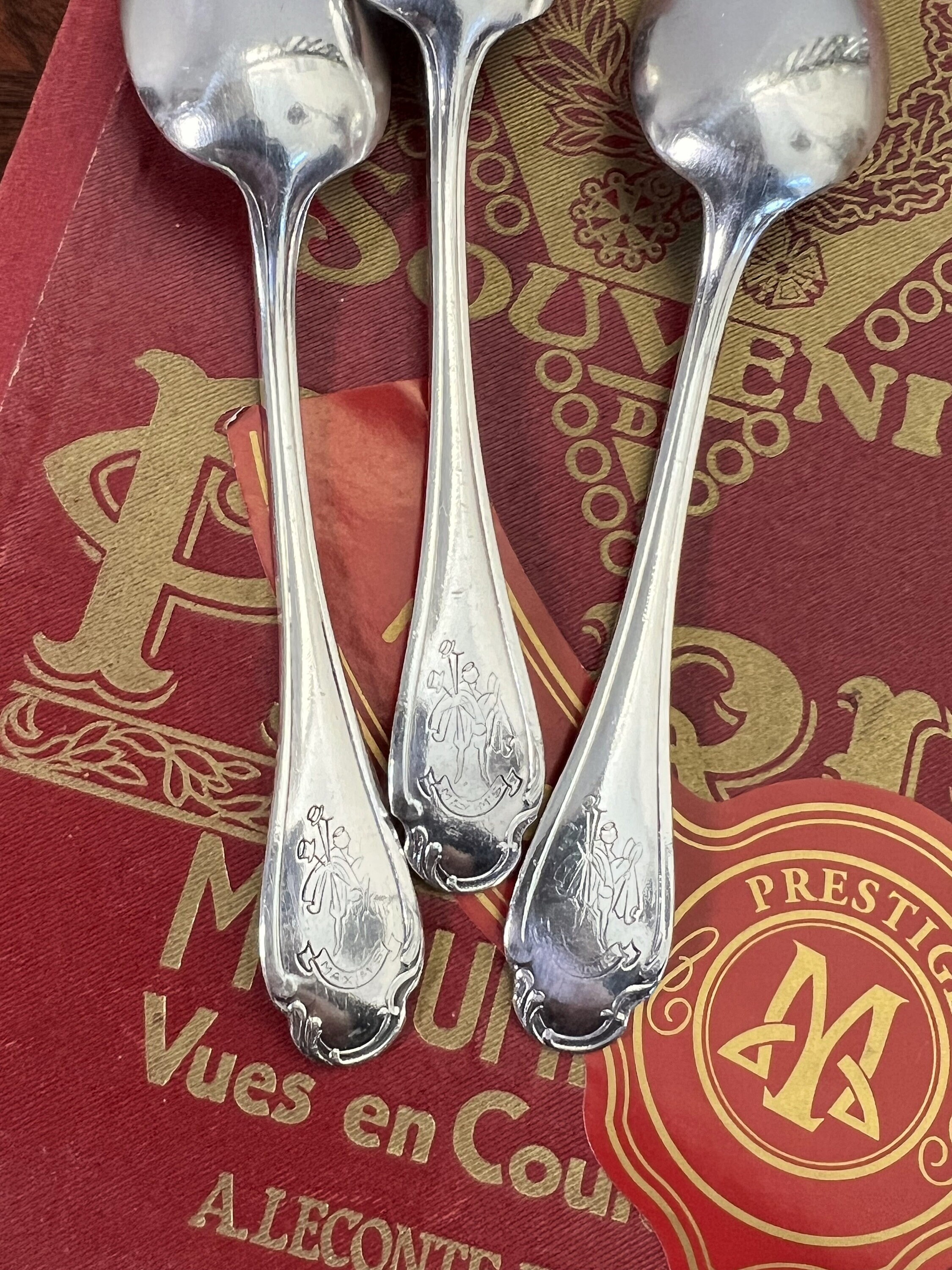 MAXIM'S PARIS CHRISTOFLE French Coffee Spoons Hotel Silver Plate - Etsy