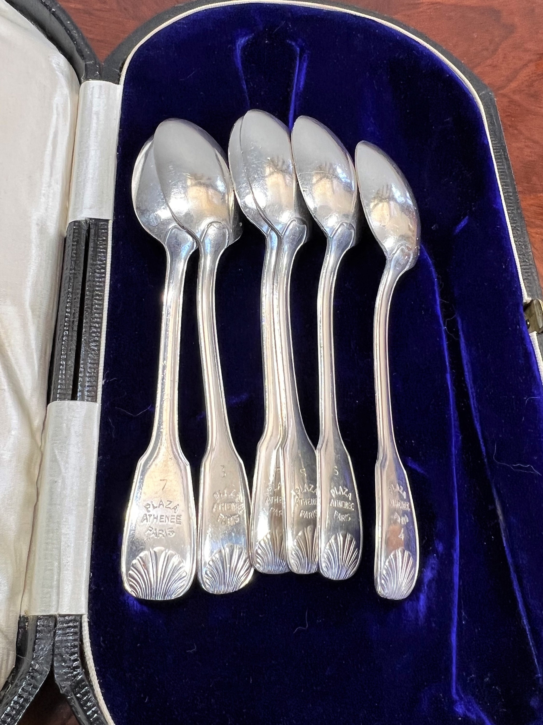 FRENCH COFFEE SPOONS Plaza Athenee Paris France Set of 6 Hotel - Etsy