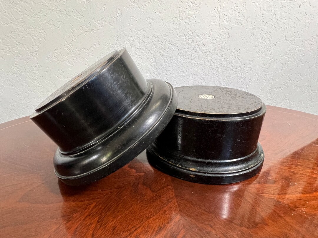 BRITISH TROPHY STANDS Two Large 19OO Elkington Silver Company London ...