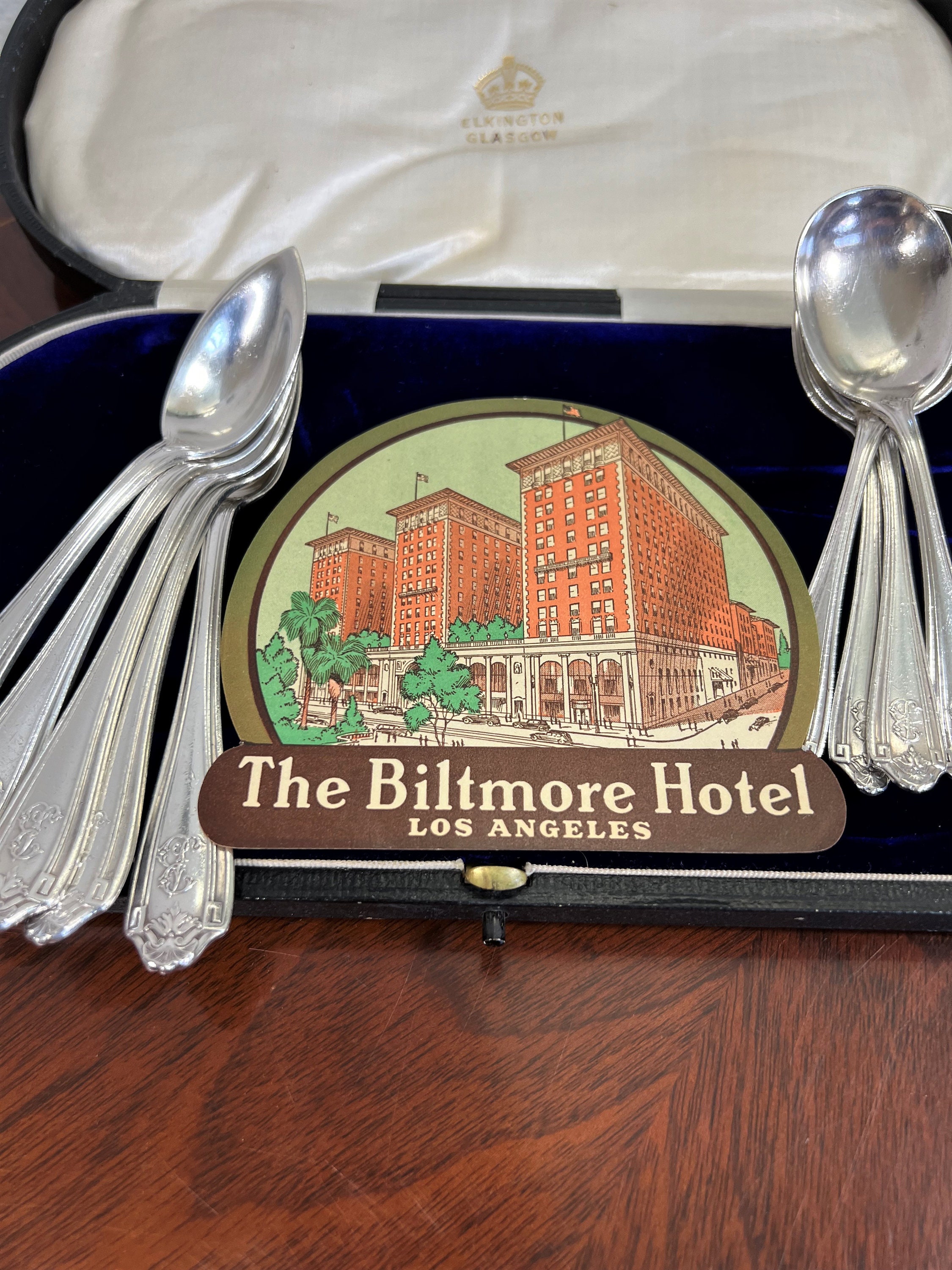 LOS ANGELES BILTMORE Hotel Silver Breakfast Silverware Grapefruit & Egg ...