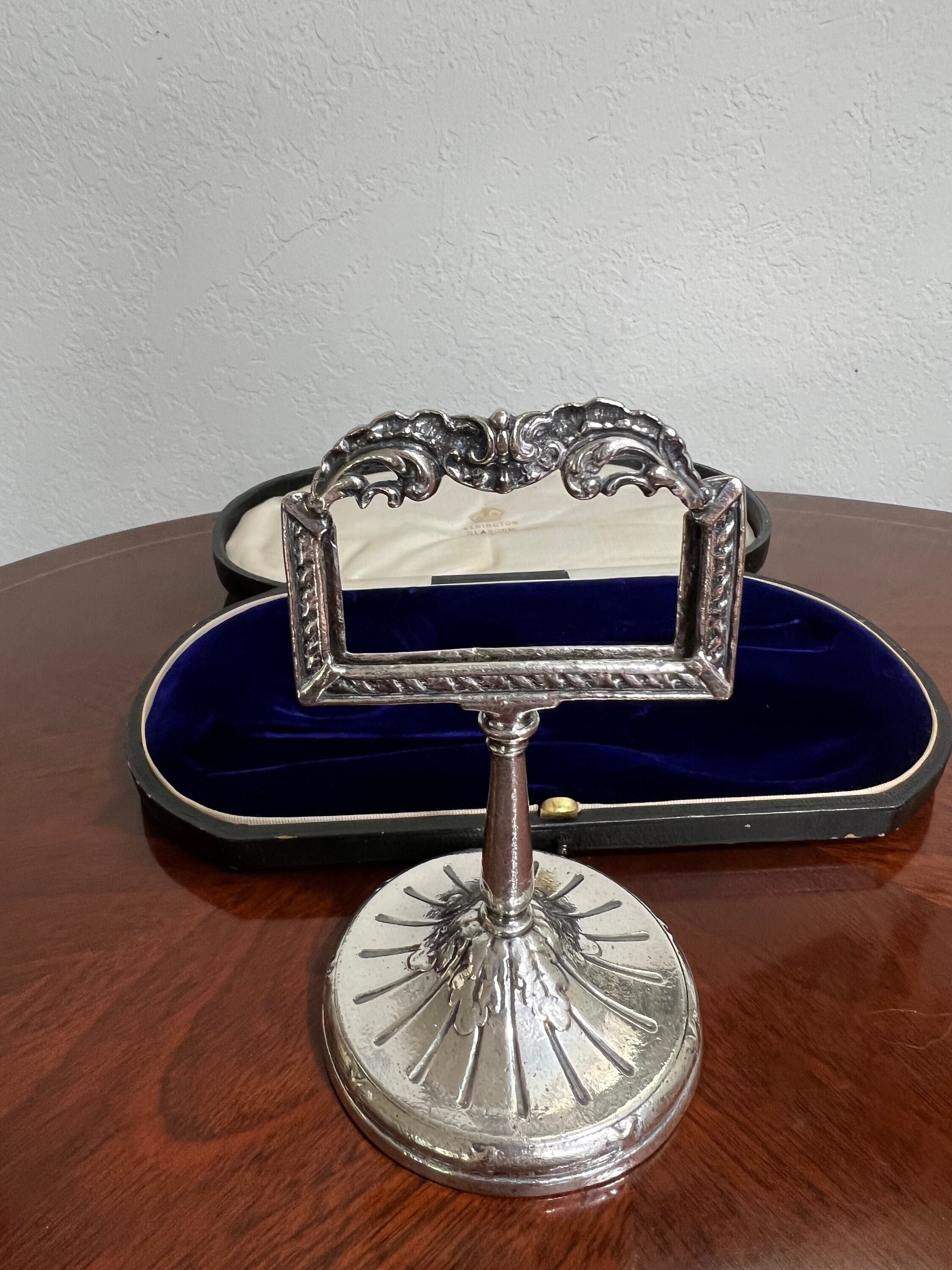 BILTMORE HOTEL SILVER Table Reservation Stand Menu Holder Circa 19OO - Etsy