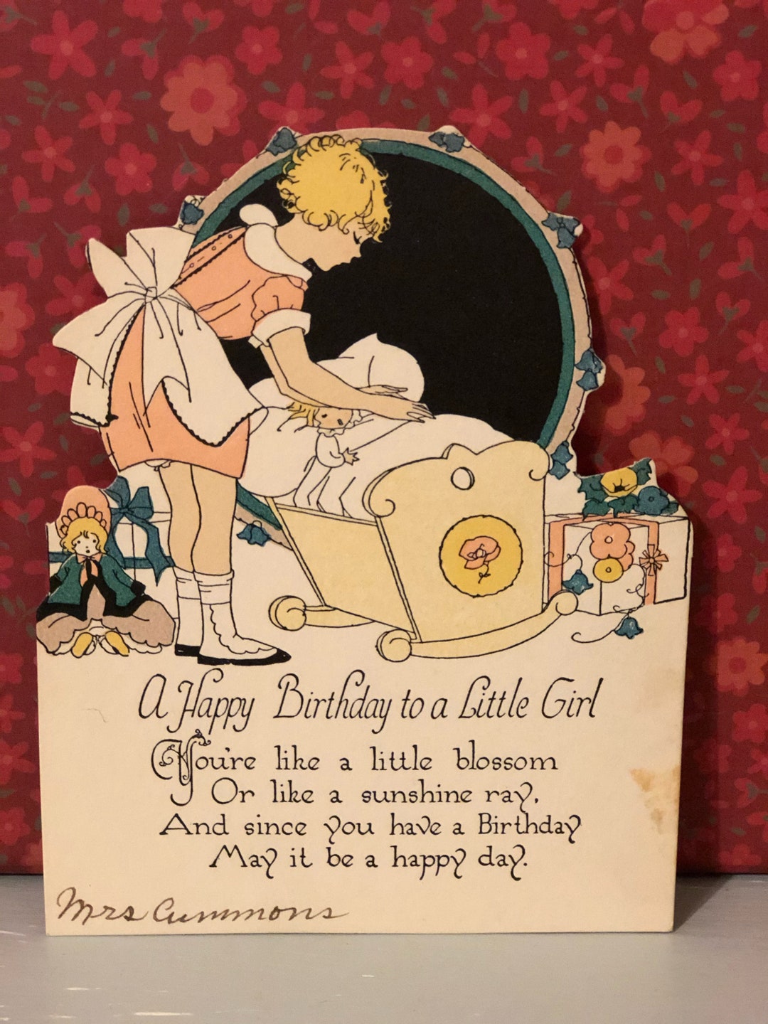 Beautiful 1930's Birthday Card - Etsy