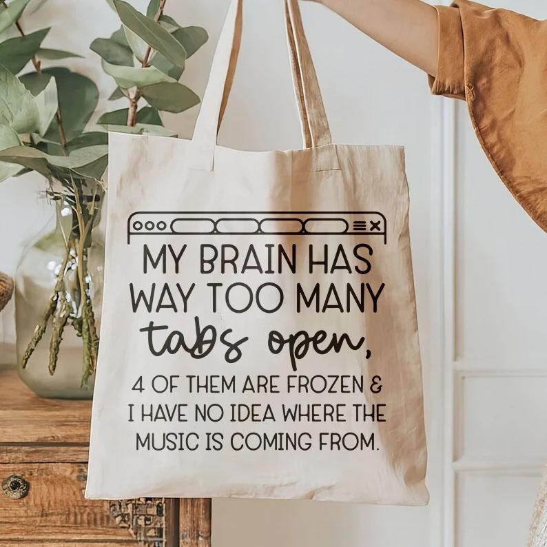 My Brain Has Way Too Many Tabs Open SVG, PNG, DXF | Digital Files - Etsy